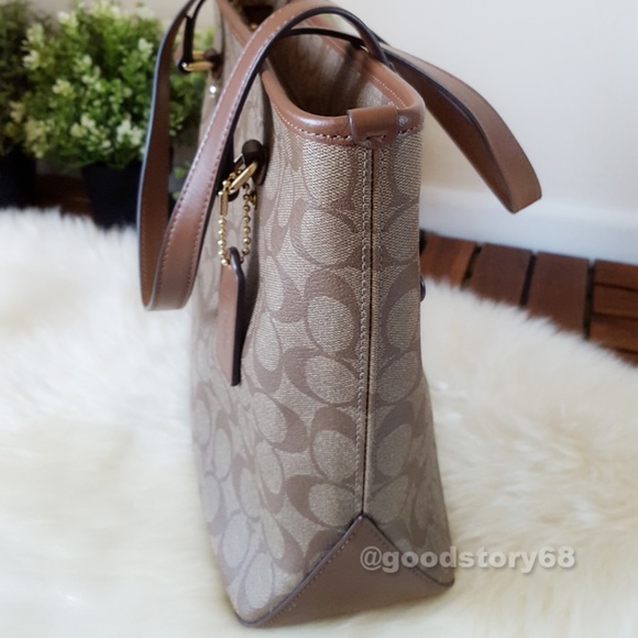 Coach | Bags | Coach Signature Drawstring Carryall Nwt | Poshmark
